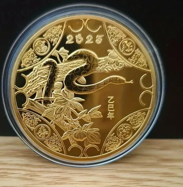 YEAR OF THE Snake Zodiac Commemorative Coin Gift Free Post Birthday ...