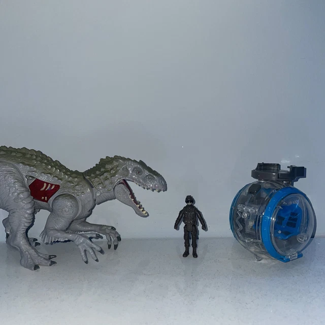 HASBRO JURASSIC WORLD Indominus Rex Battle Damage With Gyrosphere Rare ...