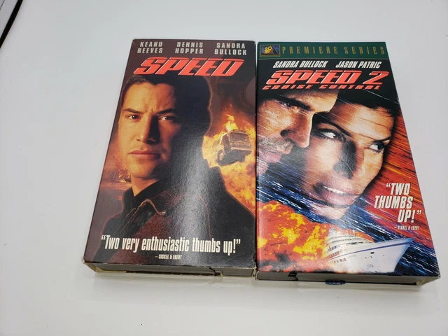 SPEED VHS TAPE Lot Keanu Reeves Sandra Bullock Jason Patric Action ...