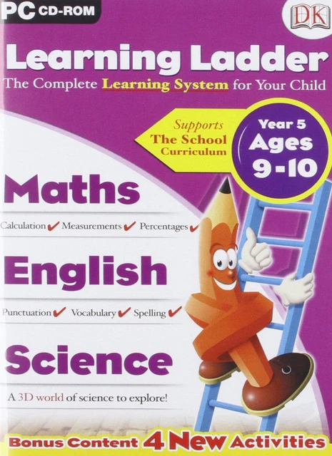 CD-ROM: LEARNING LADDER: Maths, English, $178.16 - PicClick CA