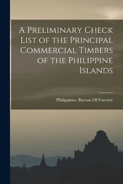 A PRELIMINARY CHECK List of the Principal Commercial Timbers of the ...