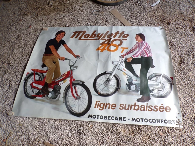 NOS POSTER AFFICHE concessionnaire Motobecane mobylette 40 160x120 cm ...