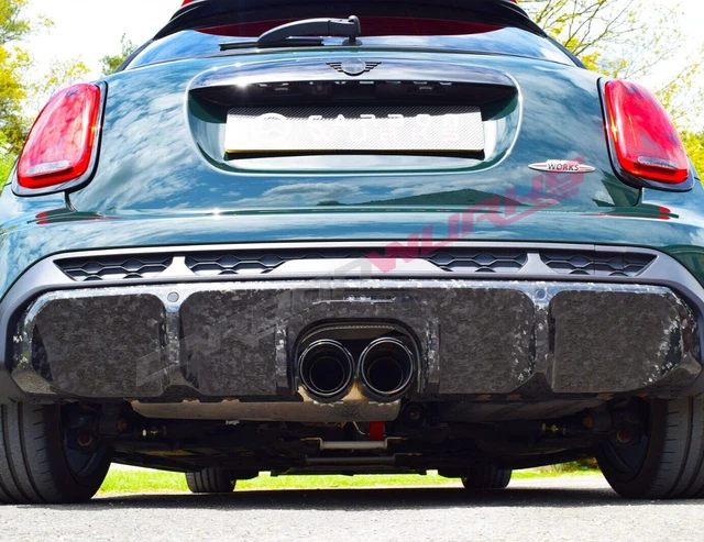 MINI COOPER S Jcw F56 LCI 2 Carbone Fibre Diffuseur Arrière Jupe 100% ...