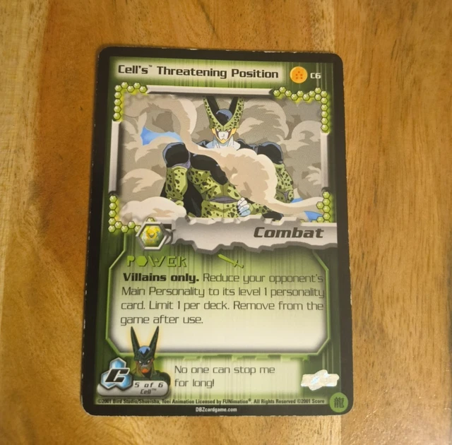 DBZ DRAGON BALL Z Cell's Threatening Position C6 CCG Limited Cell Saga ...