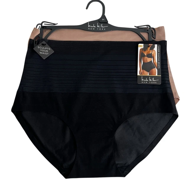 NICOLE MILLER WOMEN’S Laser Shaping Briefs Sz Medium Lot/2 Multi Colors ...