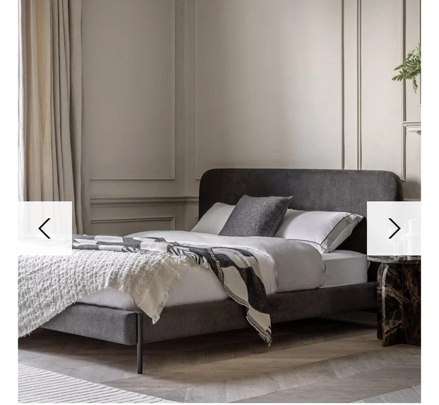 JOHN LEWIS KING Size Bed Frame Grey with mattress or not £312.70 ...