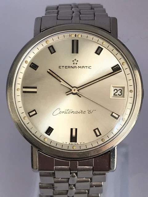1960'S ETERNA-MATIC 'CENTENAIRE 61' (cal 1438U), Full Service, Year ...