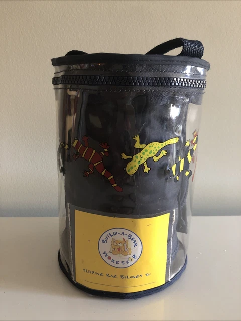 BUILD A BEAR Reversible Blue Sleeping Bag Lizards Bugs BAB Toy ...