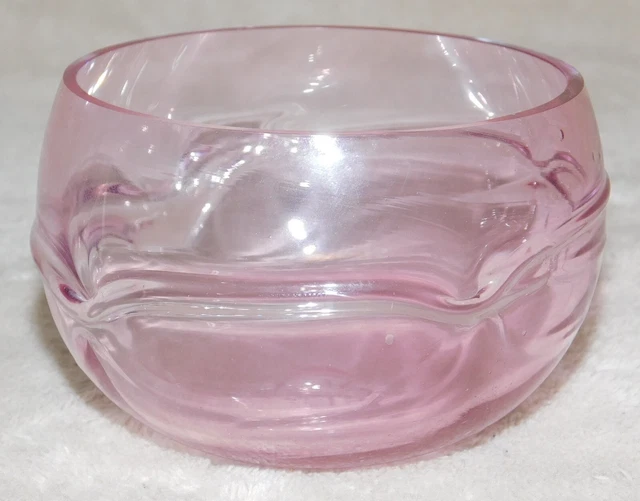 AUSTRALIAN ART GLASS Bowl - Bernard Stonor - Early Work 1989 - Signed ...