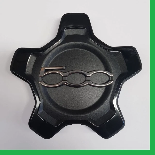 1 COPPETTA COPRIMOZZO Fiat 500X Logo Nero Oem 735626311 Cm091 EUR 15,00 ...