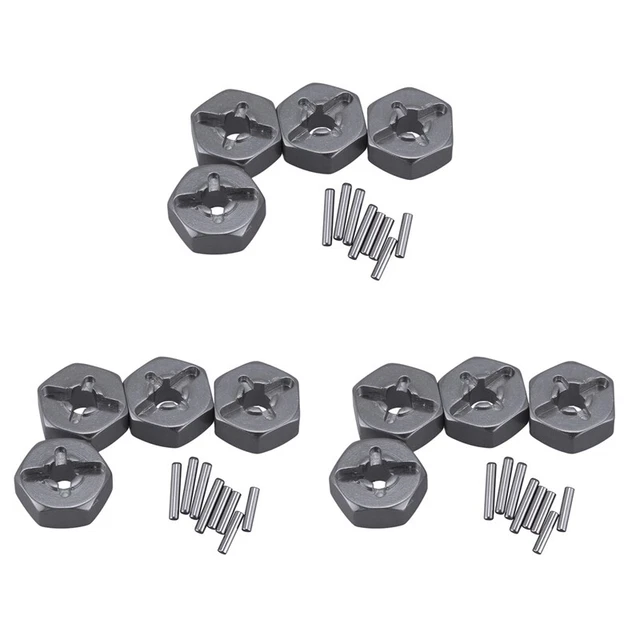 3X ALUMINUM ALLOY 12mm Combiner Wheel Hub Hex Adapter Upgrades for 144001 1/14 EUR 10,91 ...