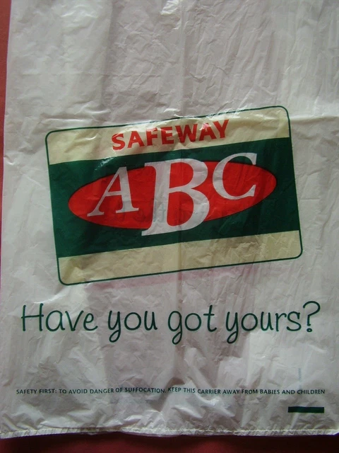 SAFEWAY VINTAGE ABC Carrier Bag £1.50 - PicClick UK