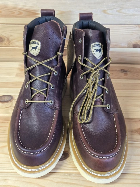 RED WING IRISH Setter Ashby Moc Toe Brown Soft Toe Boot Men's Size 11 D ...