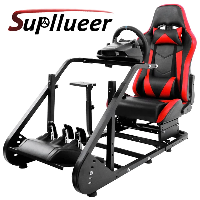 SUPLLUEER RACING SIMULATOR Cockpit Stand For Thrustmaster Logitech G923 ...