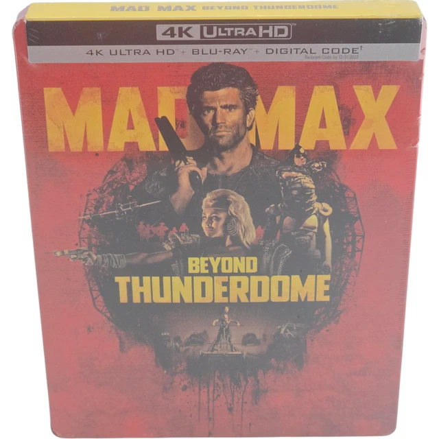 MAD MAX BEYOND Thunderdome Steelbook 4K Ultra HD + Blu-ray Mel Gibson ...