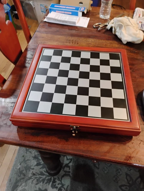 DELUXE CIVIL WAR Hand Painted Chess Set Game Wood Game Board ...