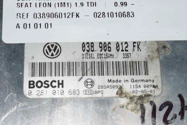038906012FK BOÎTIER MOTEUR uce pour SEAT TOLEDO II 1.9 TDI 1998 333338 ...