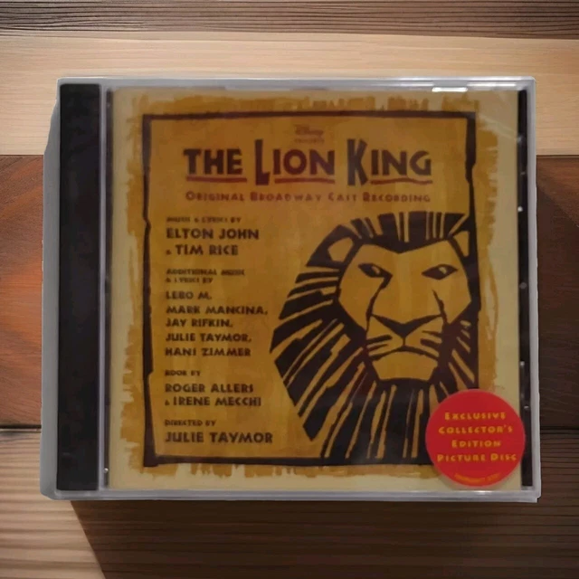 THE LION KING: Original Broadway Cast CD Walt Disney, Elton John * NEW ...
