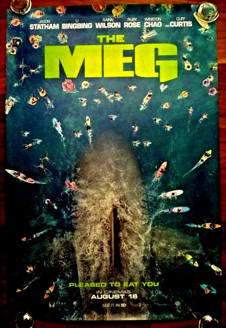 THE MEG ORIGINAL 2018 Australian Advance Horror One Sheet Movie Poster ...