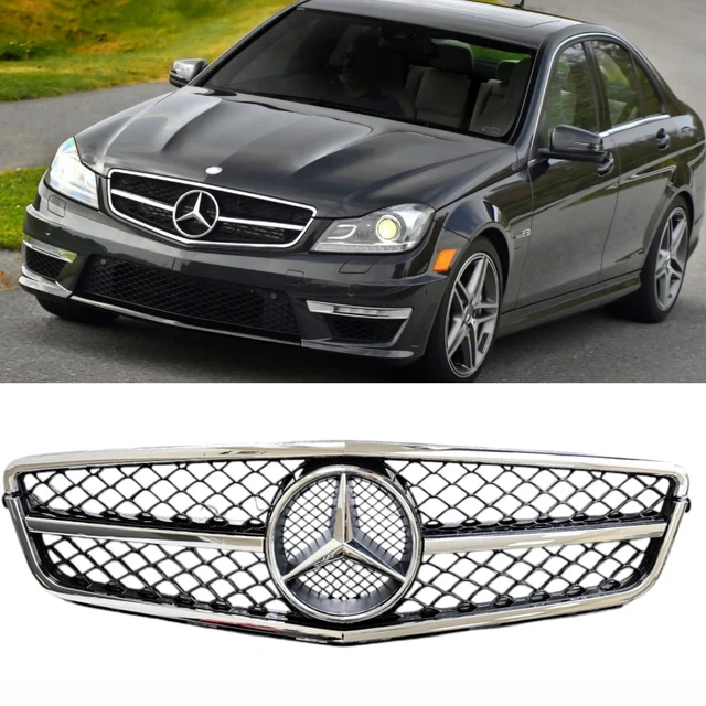 AMG STYLE FRONT Grille With Emblem for Mercedes-Benz W204 C-Class (2007 ...