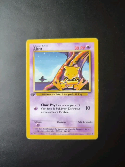 ABRA EDITION 1 43/102 - Carte Pokémon FR - Set de base Wizards EUR 11 ...