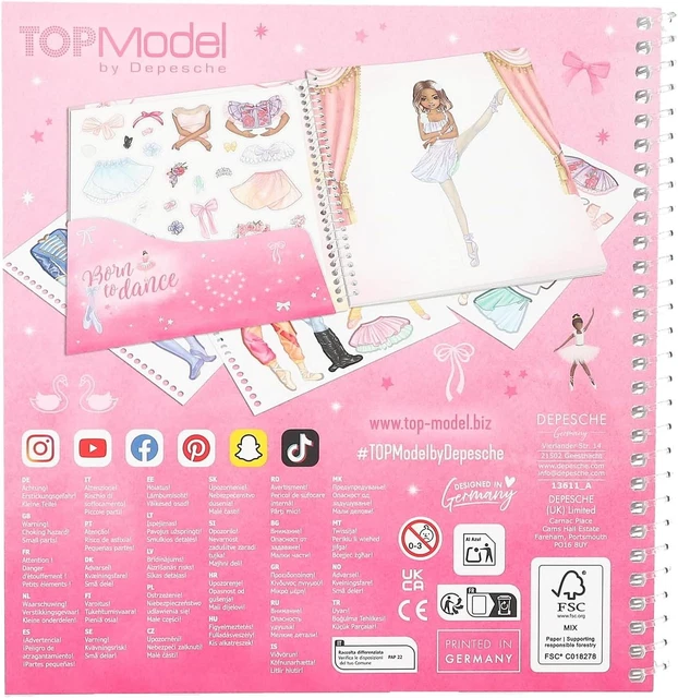 TOPMODEL - DRESS Me up Stickerbook BALLET - (413611) /Arts and Crafts ...