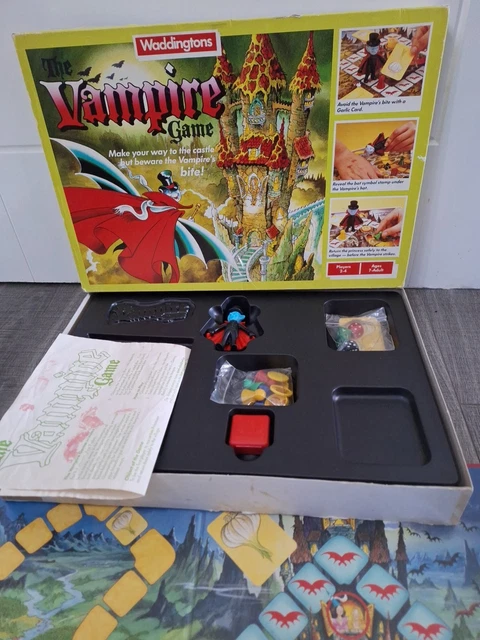 VINTAGE THE VAMPIRE Game Waddingtons 1987 Board Game Dracula 100% ...
