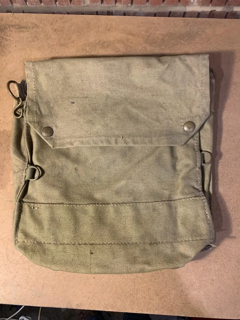 ORIGINAL WW2 BRITISH Army Soldiers Gas Mask Bag £25.00 - PicClick UK