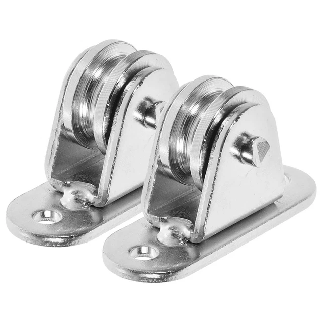 2 PCS SINGLE Pulley Blocks Attachment Portable Mobile Tool Cable $32.07 ...