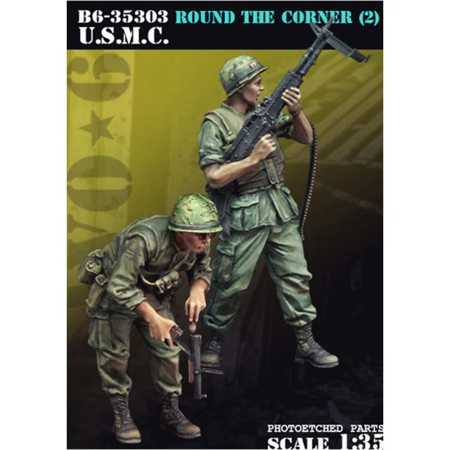 1/35 SCALE USMC Vietnam War Soldiers Resin Figure Model Kit For ...