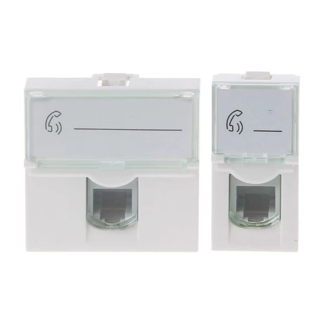 RJ11 CAT3 VOICE Module Adapter Standard Wall Plate Telephone Module $7. ...