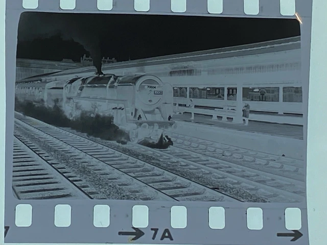 STEAM LOCOMOTIVE LOCO 70004 Railway Negative Ref 2L-11 £4.99 - PicClick UK