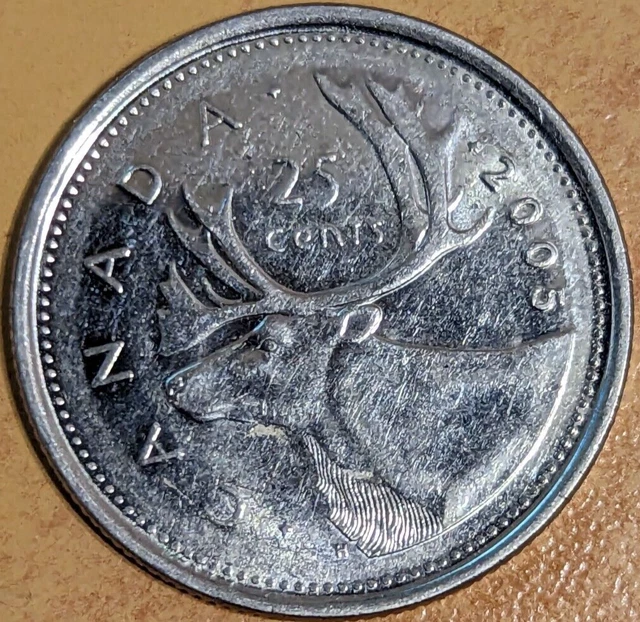 ***RARE***CANADA 2005 25 Cents-Canadian Quarter-10+Years Old***Doubling ...