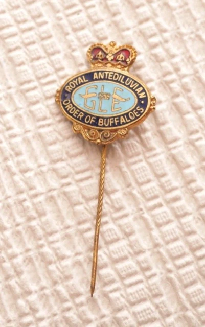 VINTAGE RARE RAOB The Royal Antediluvian Order of Buffaloes Stick Pin ...