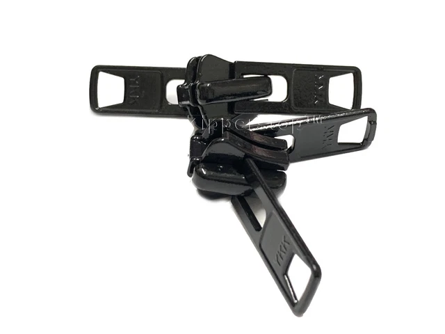 YKK® ORIGINAL SCHIEBER Boot Canvas #10 Vislon Doppel Metall Zuglasche ...