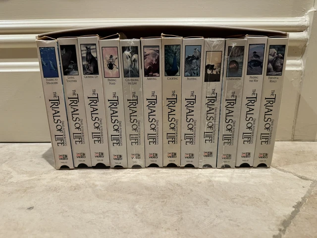 TIME LIFE DAVID Attenborough's The Trials of Life 12 VHS Box Set ...