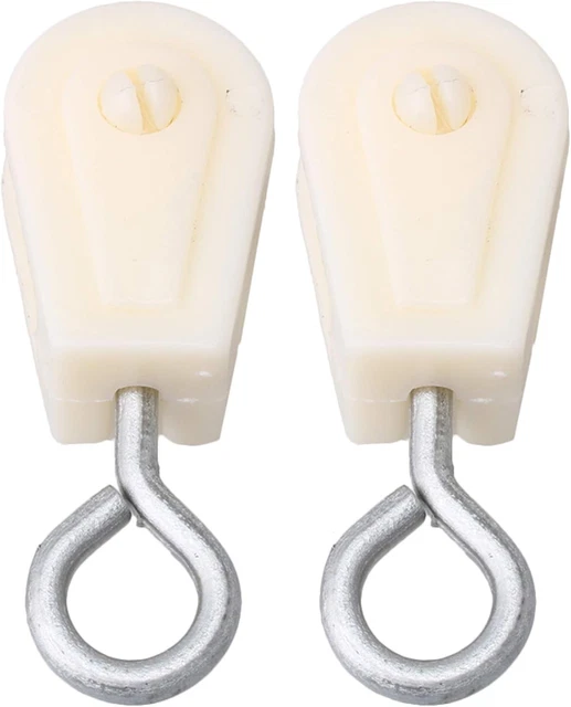 WHITE LIGHTWEIGHT PLASTIC 8Mm Single Sheave Lift Pulley for Chicken ...