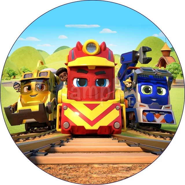 MIGHTY EXPRESS EDIBLE Cake Topper Muffin Wafer Icing Birthday Party ...