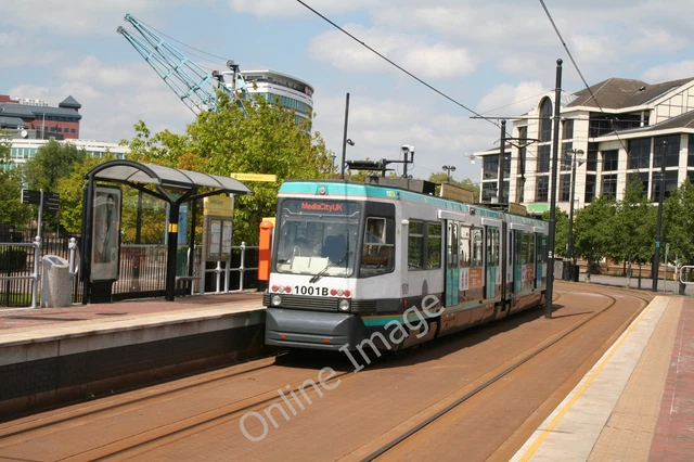 PHOTO 6X4 SALFORD Quays Metrolink station Salford\/SJ8098 Car No 1001 ...