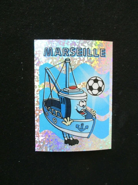 OM MARSEILLE ECUSSON Logo image sticker N° 10 PANINI SUPERFOOT 1997 ...