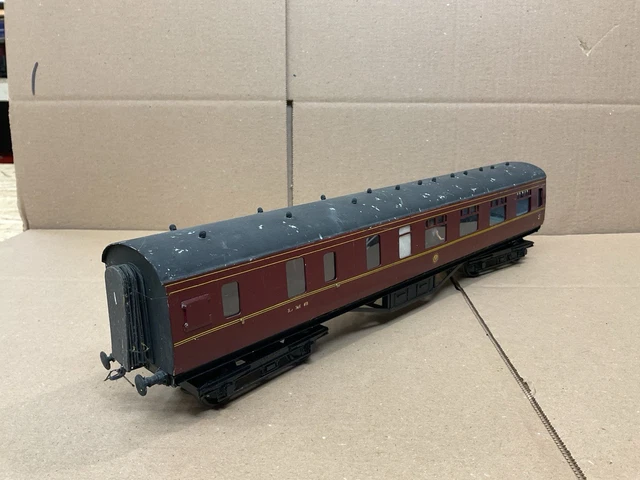 KITBUILT O GAUGE Passenger Coach Lms Maroon 3Rd Class Coach Car ...