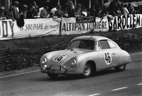 GUSTAVE OLIVIER EUG NE Martin Porsche 356 1953 Old Motor Racing Photo £ ...