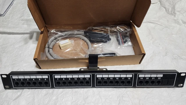 PATCH PANEL - 50 Pin Telco to 6 Pos. 2 Cont. Jack £23.72 - PicClick UK