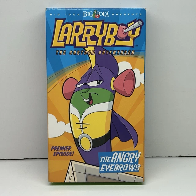 VEGGIETALES LARRYBOY CARTOON Adventures Angry Eyebrows VHS Video Tape ...