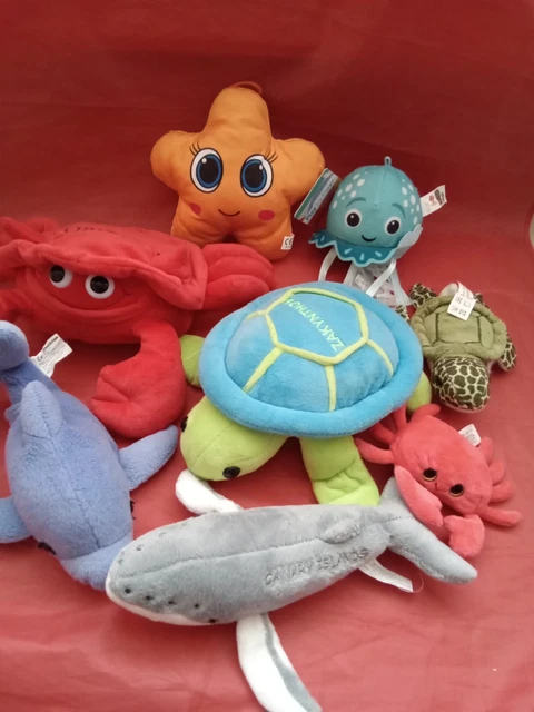 SEA LIFE OCEAN Creatures Mixed Soft Toy Bundle £12.99 - PicClick UK
