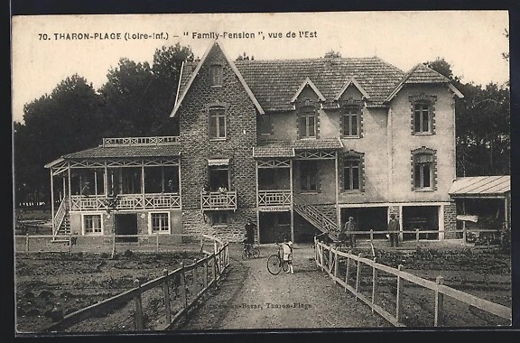CPA THARON-PLAGE, FAMILY-PENSION, vue de l´Est 1922 EUR 7,00 - PicClick FR