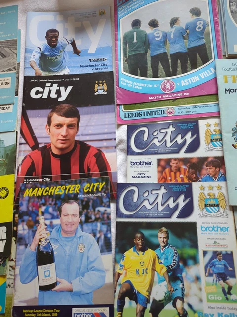 MANCHESTER CITY FOOTBALL programmes bulk (25) Various £14.99 - PicClick UK