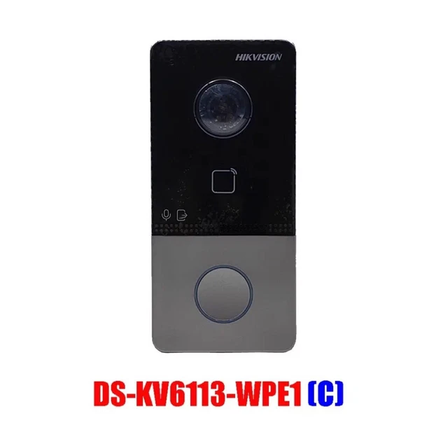 HIKVISION DS-KV6113-WPE1(C) CAMPANELLO 2 megapixel stazione porta citofono video IP PoE WiFi EUR ...