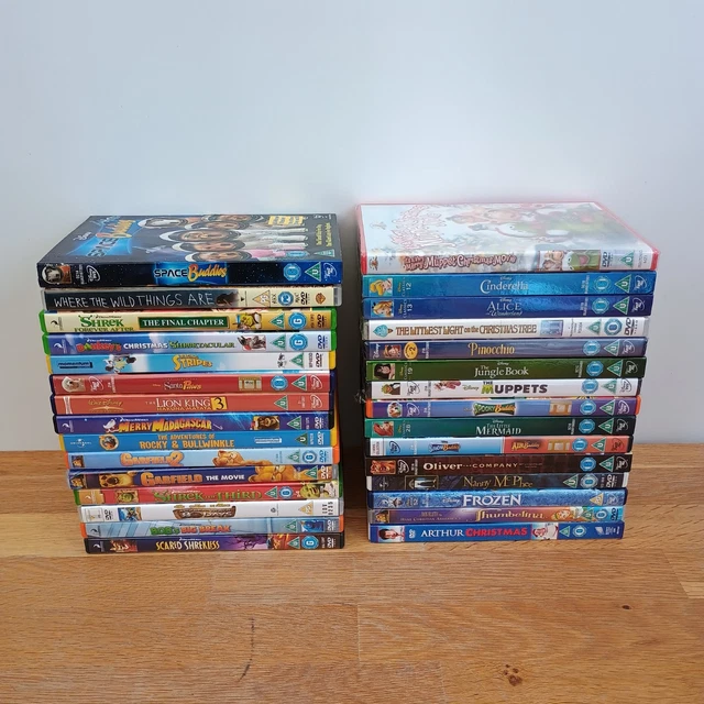 KIDS DVD BUNDLE Job Lot 30 DVDs children’s Animation movies cartoons Disney £19.50 - PicClick UK
