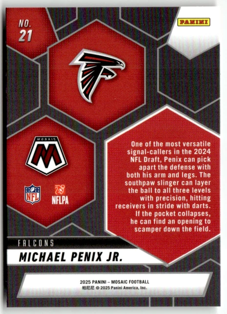 2025 PANINI MOSAIC NFL No. 21 Michael Penix Jr. Montaje EUR 2,74 ...